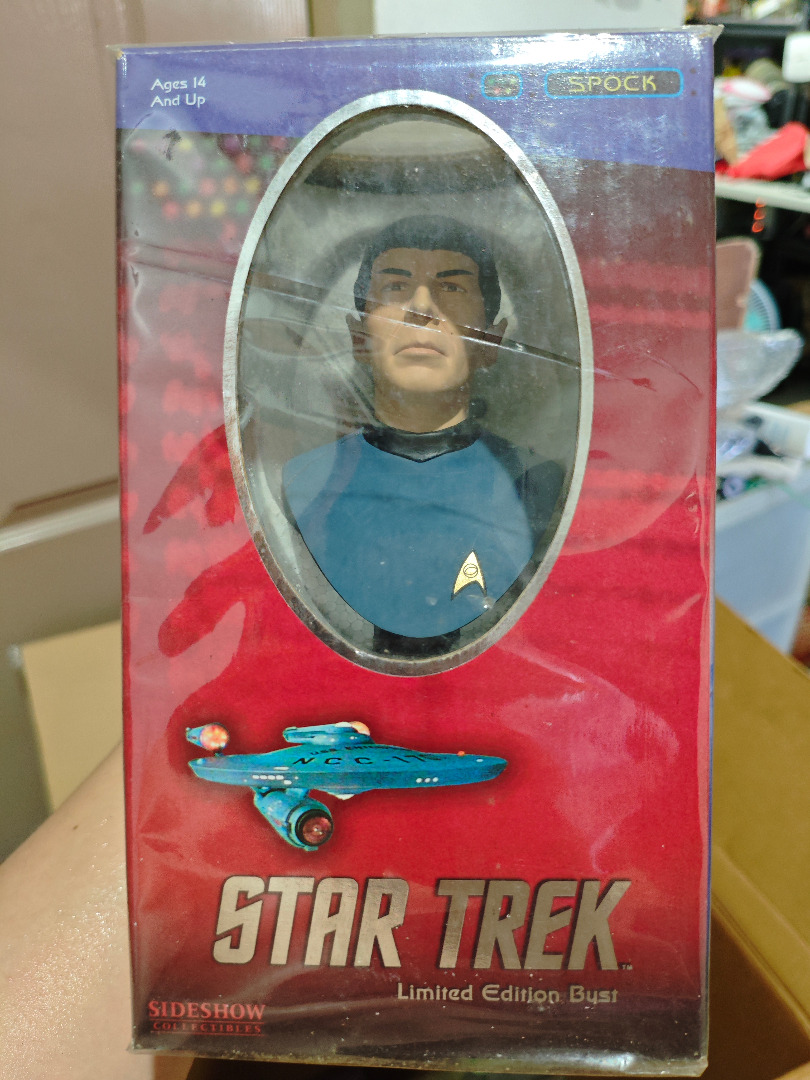Sideshow Collectibles Star Trek Spock Limited Edition Bust 8" Polystone ...