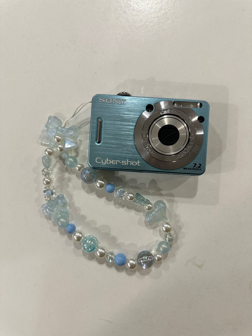 Sony Cybershot DSC W55 Baby blue rare colour, Photography, Cameras on ...