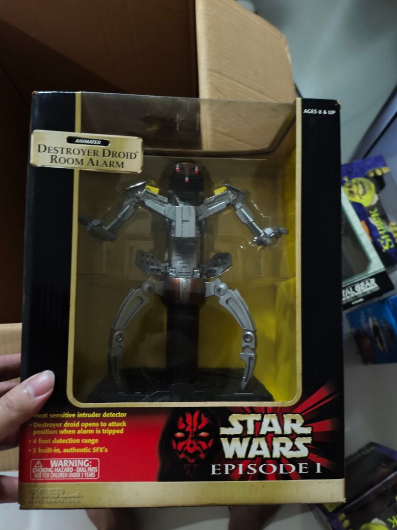 Star Wars Episode 1 Vintage Animated Destroyer Droid Room Alarm Model ...