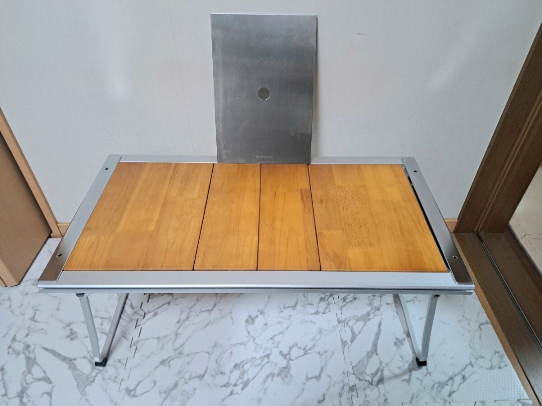 Table Camping Outdoor Iron Grill Table, Sports Equipment, Hiking ...