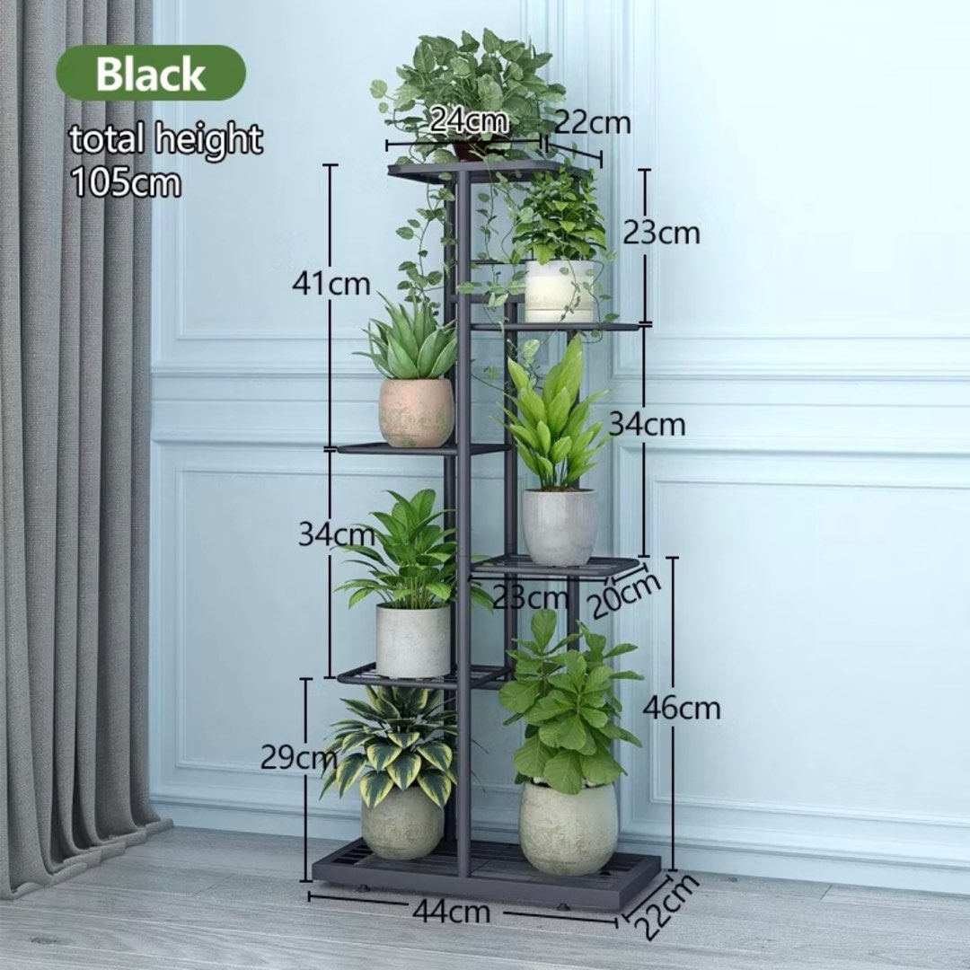 Tall Multi Tier Plant Rack | Vertical Plant Pot Shelf | Indoor ...