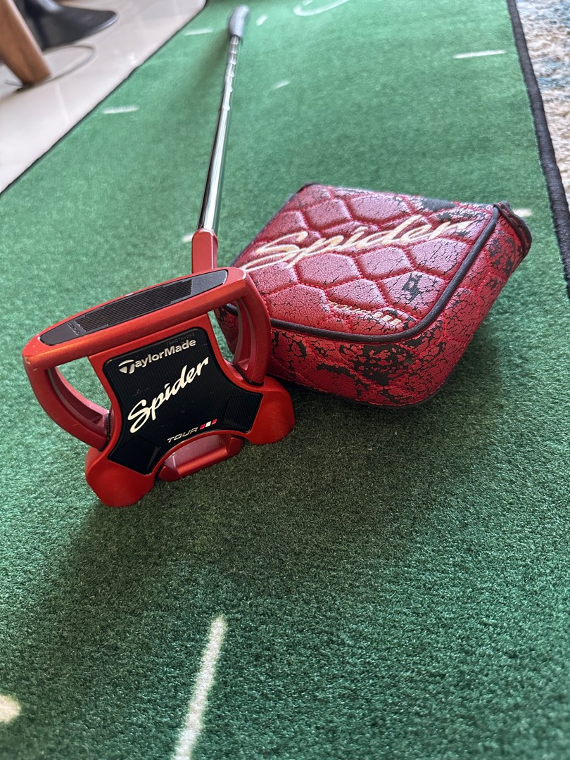 TAYLORMADE SPIDER TOUR RED, Sports Equipment, Sports & Games, Golf on ...