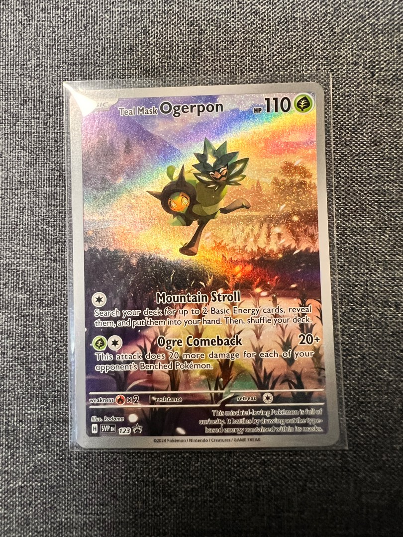 Twilight Masquerade ETB Promo Teal Mask Ogerpon, Hobbies & Toys, Toys ...