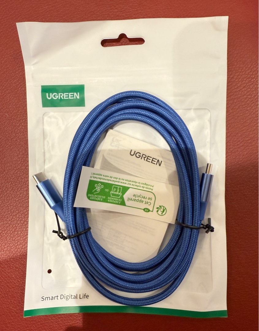 Ugreen 100w usb-c to usb-c type c cable 2m, Mobile Phones & Gadgets ...