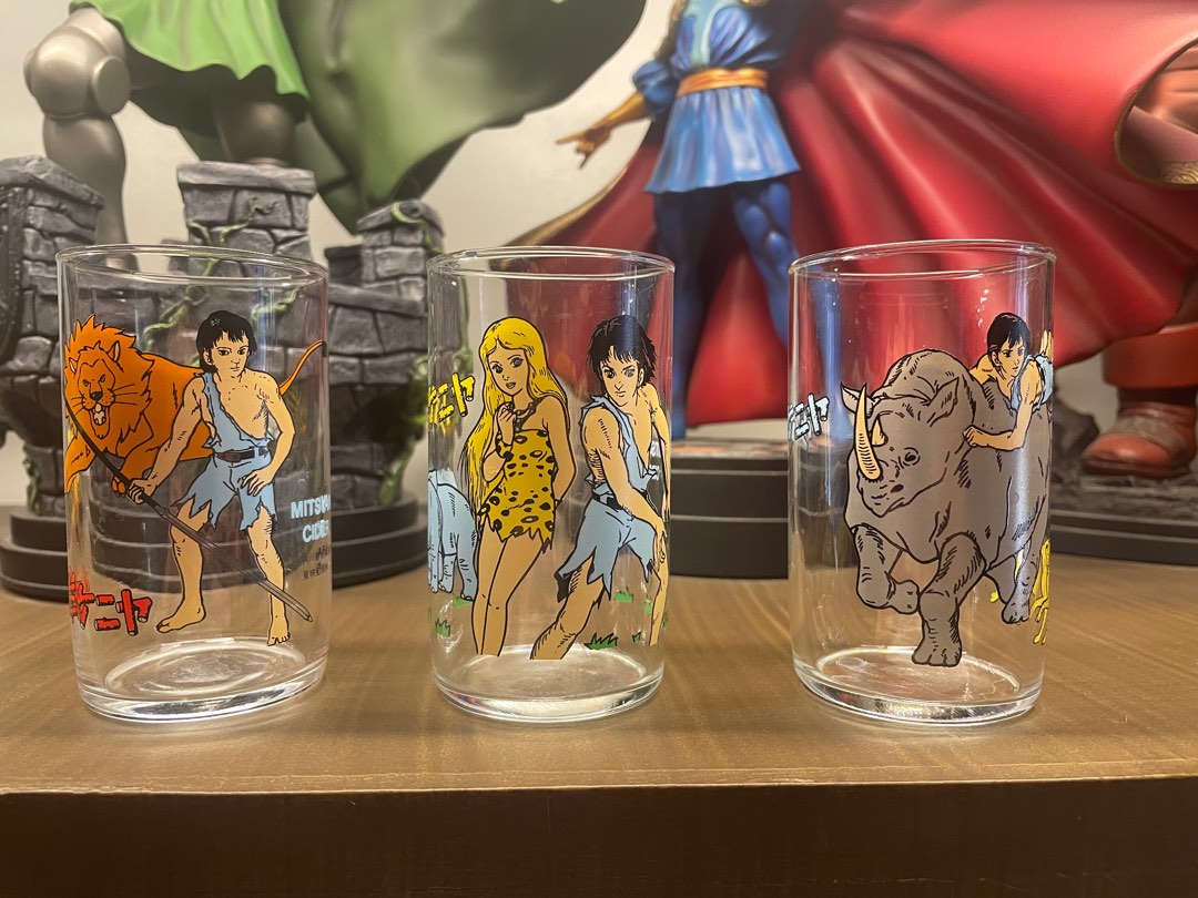 Vintage japan glass tarzan mangga set, Hobbies & Toys, Toys & Games on ...