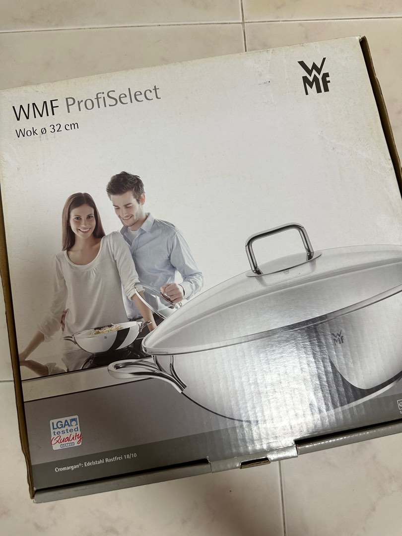 WMF ProfiSelect wok 32cm, Furniture & Home Living, Kitchenware ...