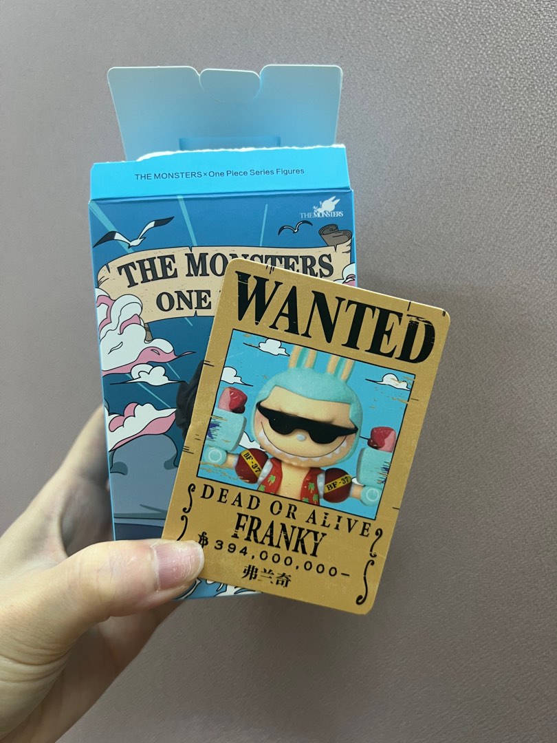 WTS One Piece x Labubu (Franky), Hobbies & Toys, Toys & Games on Carousell