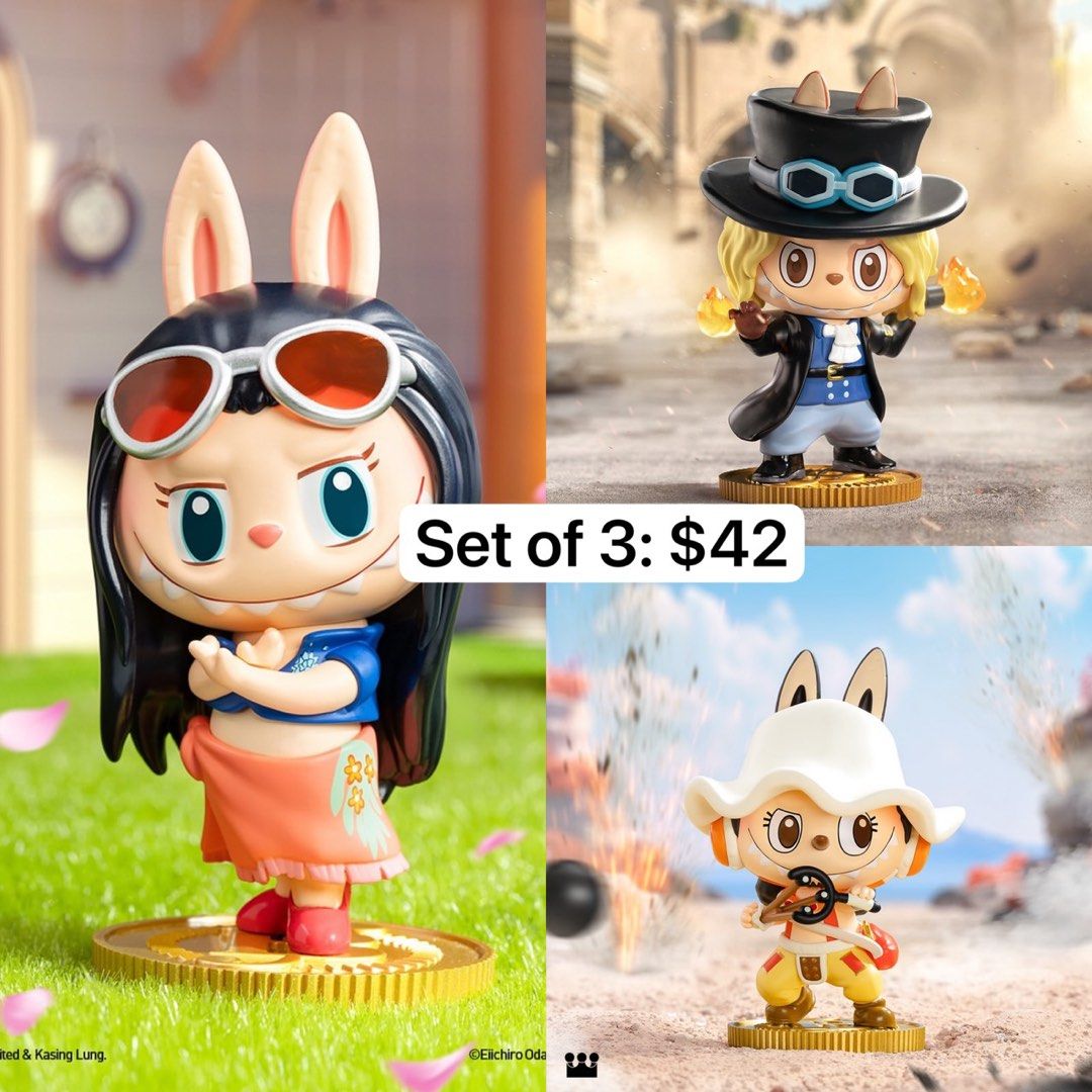 WTS Popmart The Monsters One Piece Nico Robin Sabo Usopp, Hobbies ...