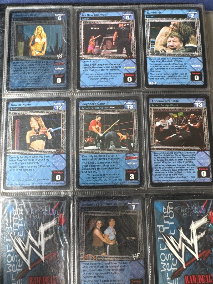 WWE WWF RAW DEAL CARDS, Hobbies & Toys, Memorabilia & Collectibles ...
