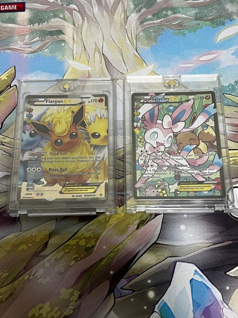 XY Flareon & Sylveon RC PokemonTCG, Hobbies & Toys, Toys & Games on ...