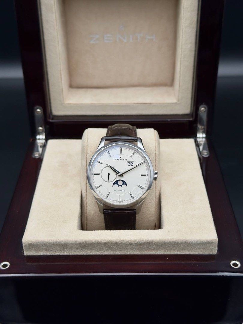 Zenith Elite Captain Moonphase, Luxury, Watches on Carousell
