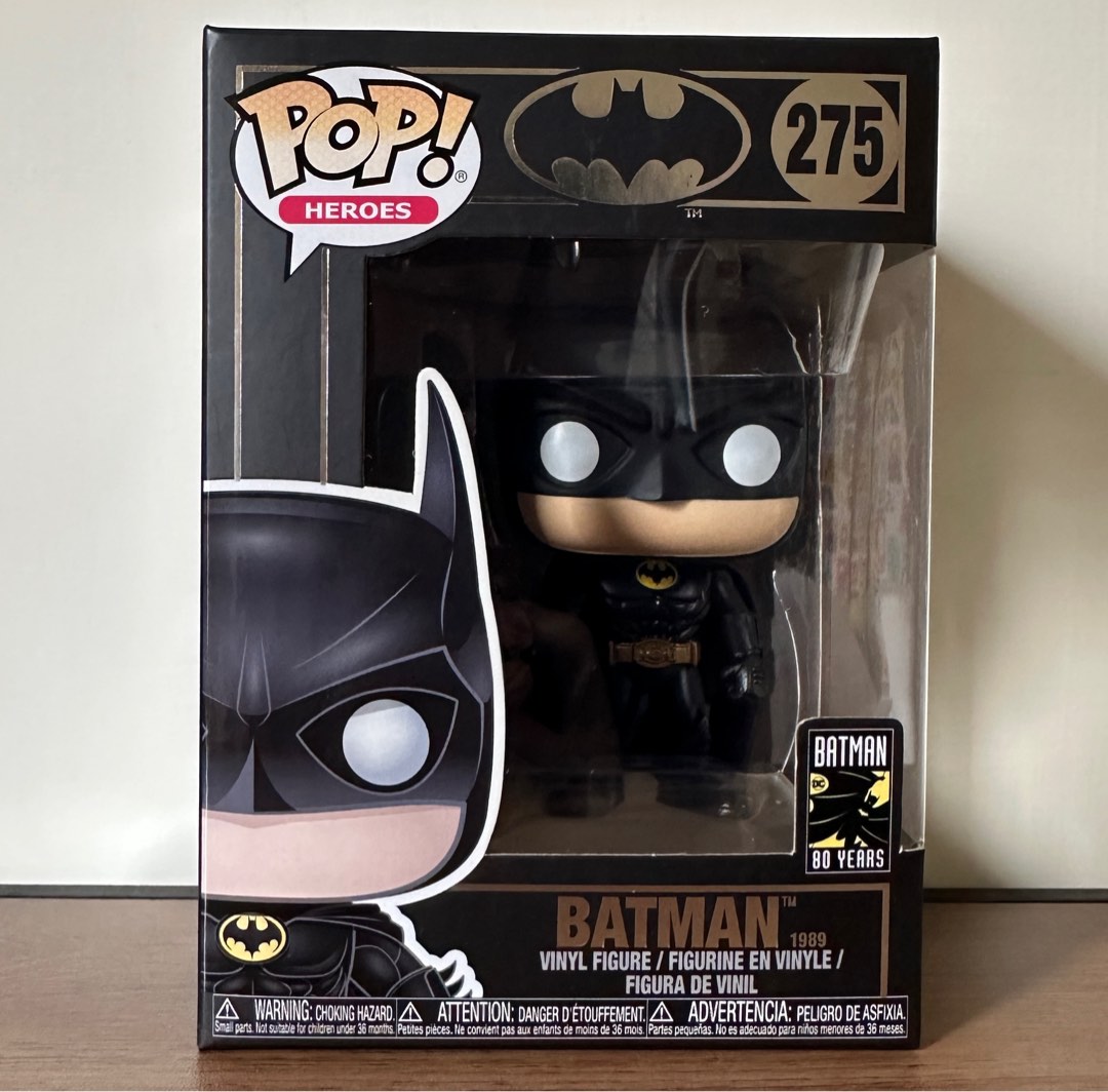 正版 FUNKO POP DC #275 BATMAN 1989 80TH 蝙蝠俠 80周年 黑暗騎士, 書籍、休閒與玩具, 玩具、公仔、桌遊 ...