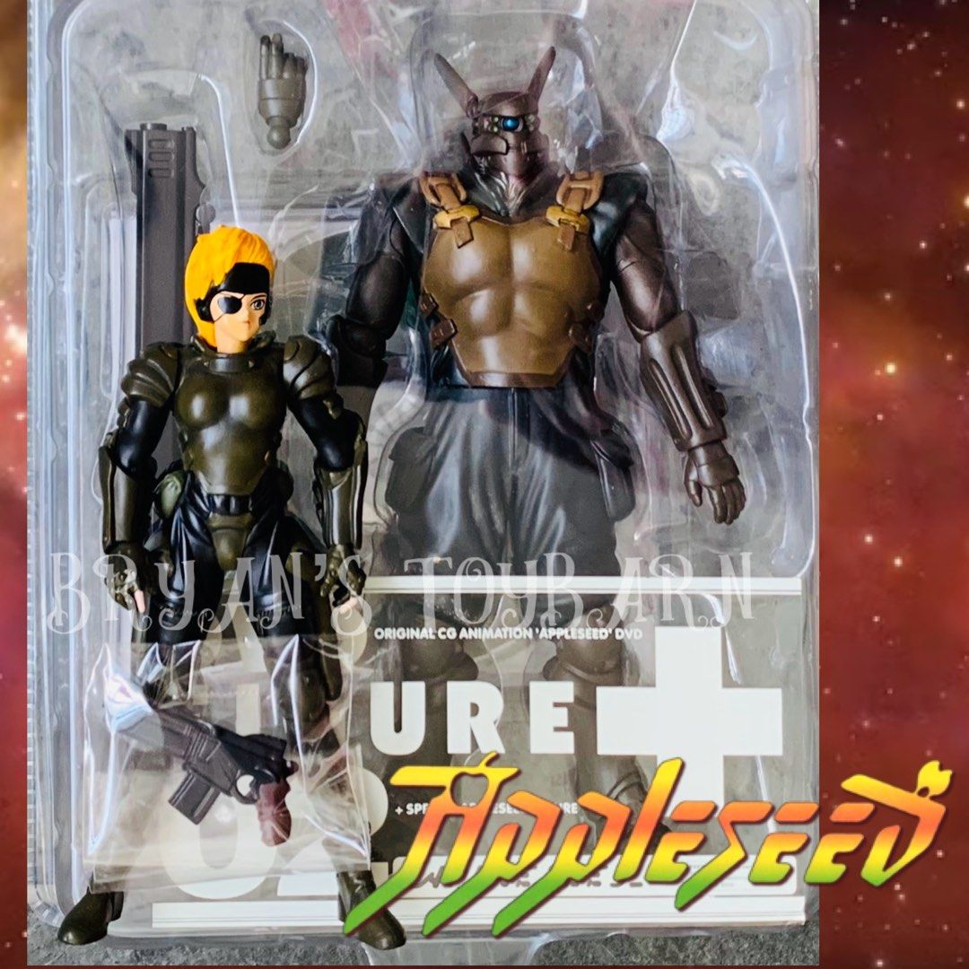 AppleSeed Briareos & Deunan Knute Action Figure with DVD Set by Yamato ...