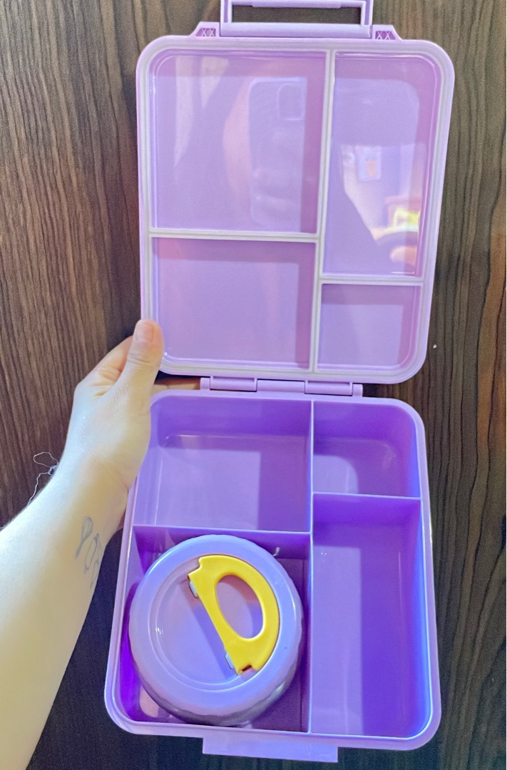 Bollie Baby O-Choc Bento Lunchbox with Insulated Thermal Jar, Babies ...