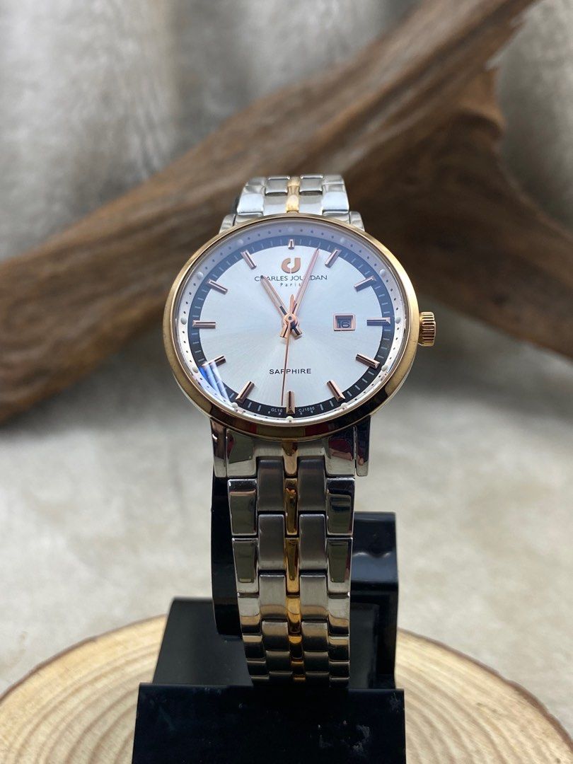 CHARLES JOURDON CJ1050 2TONE WATCH!, Men's Fashion, Watches ...