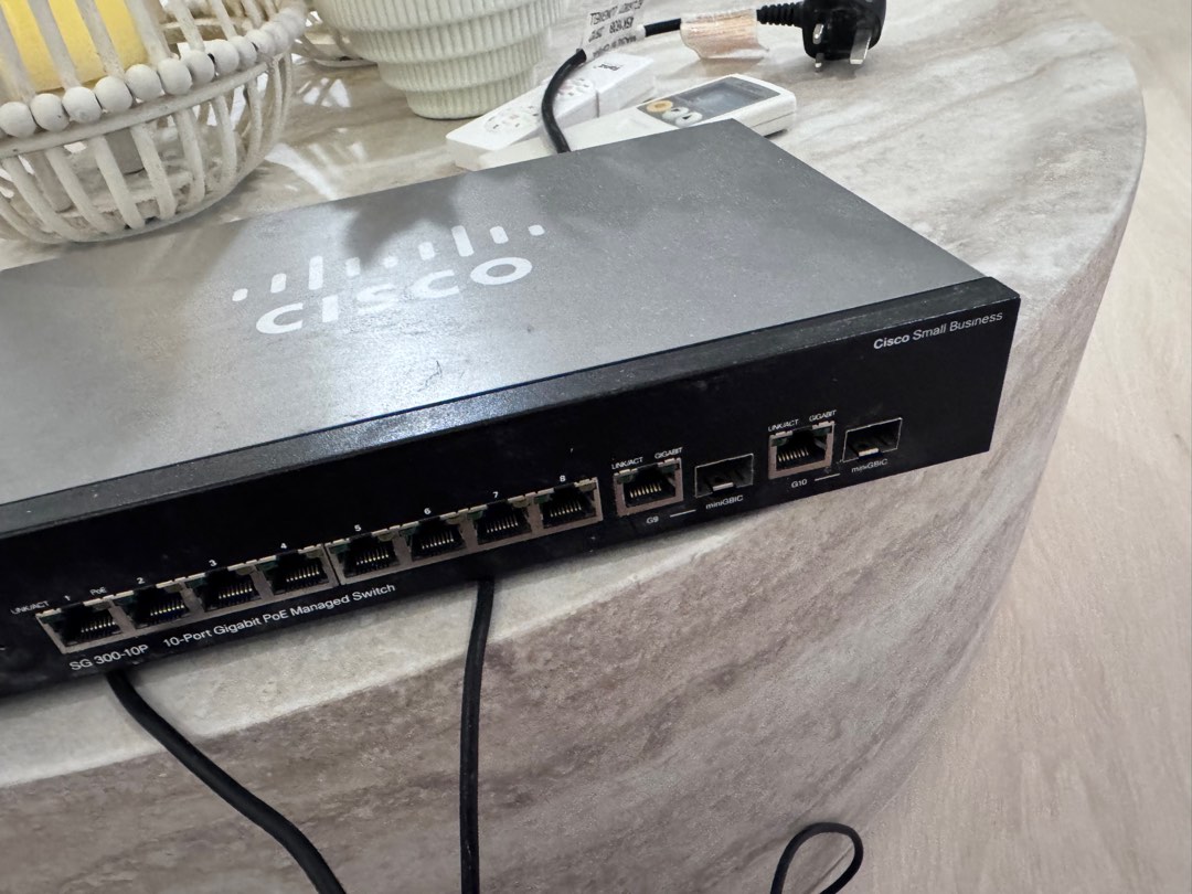 Cisco 8 Port POE Managed Switch Gigabit, Computers & Tech, Office ...