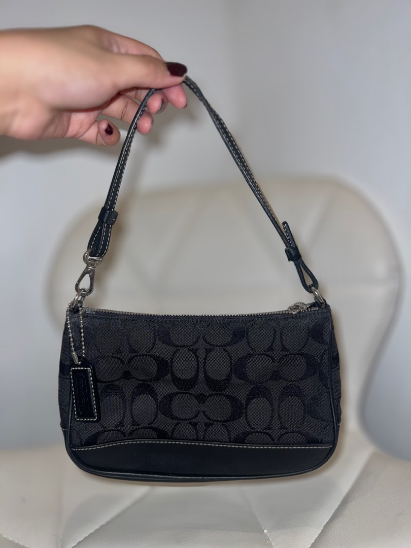 Coach Demi Triple Black, Luxury, Bags & Wallets on Carousell