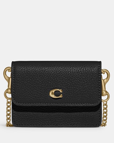 Coach Half Flap Card Case, Luxury, Bags & Wallets on Carousell