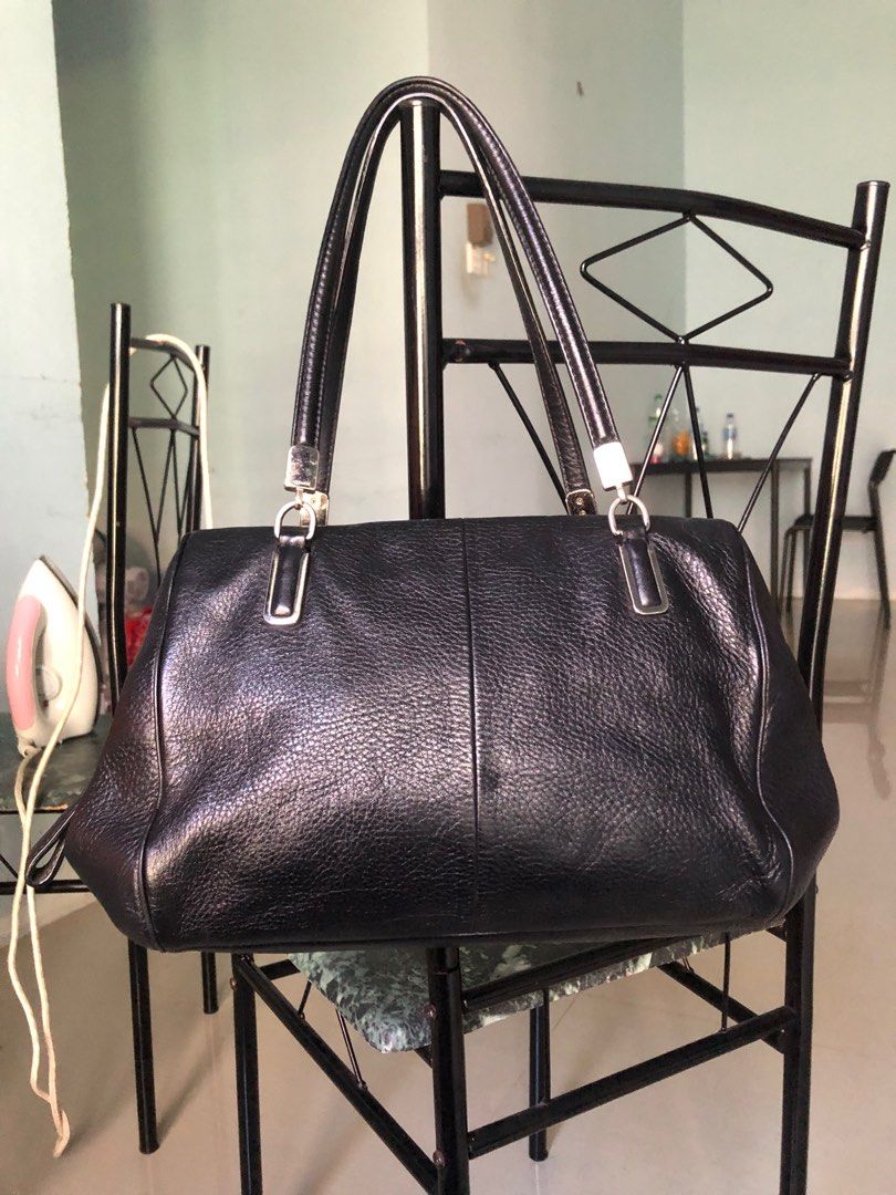 Coach Leather Madison Small Madeline East/West Satchel in black ...