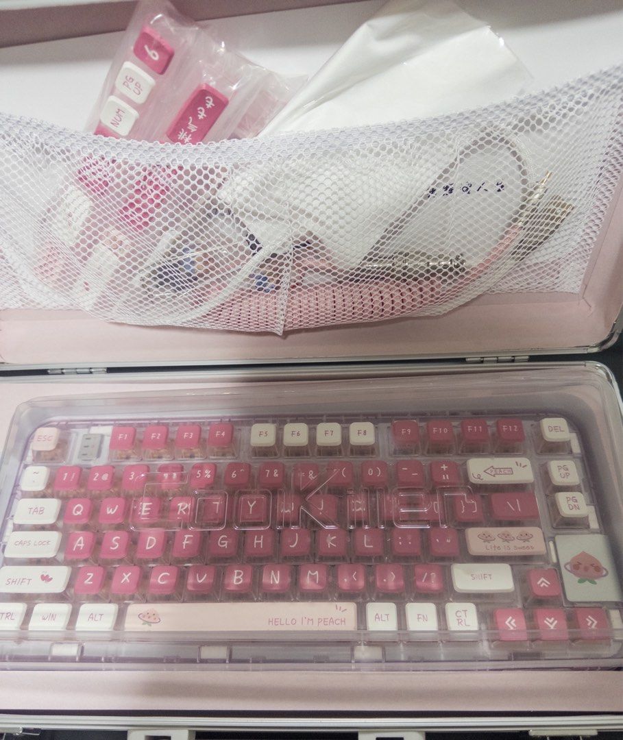 Coolkiller CK75 Wireless Hot Swappable Mechanical Keyboard, Transparent ...