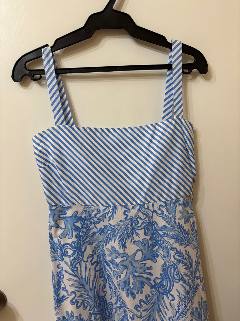 Coral Manila blue dress, Women's Fashion, Dresses & Sets, Dresses on ...