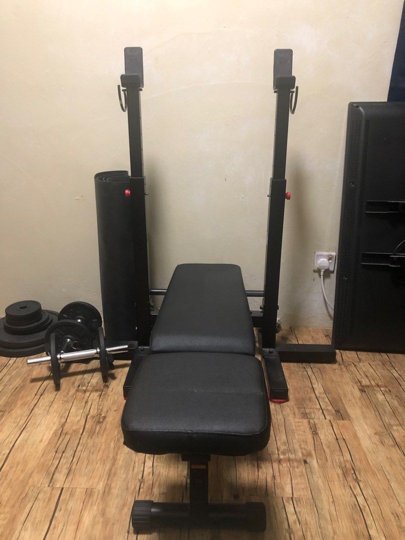 Cross Training Bodybuilding Collapsible Bench Press (Incline) - Domyos ...