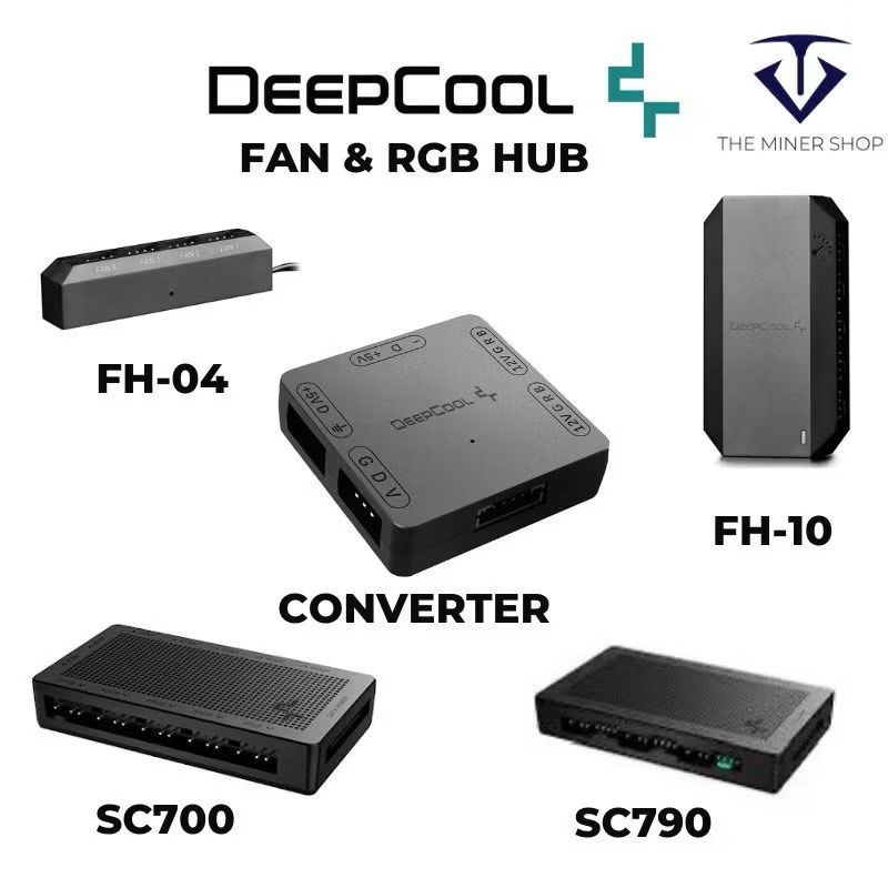 Deepcool Convertor Hub 5V ARGB To 12V RGB / SC700 12 Port ARGB Hub ...