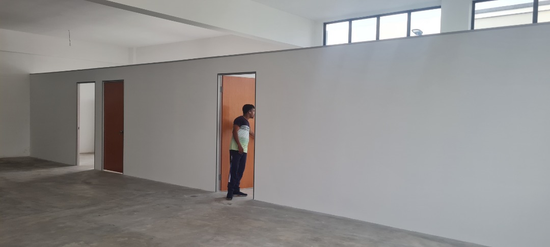 DINDING JENIS PARTITION l drywall install pembahagi ruang, Furniture ...