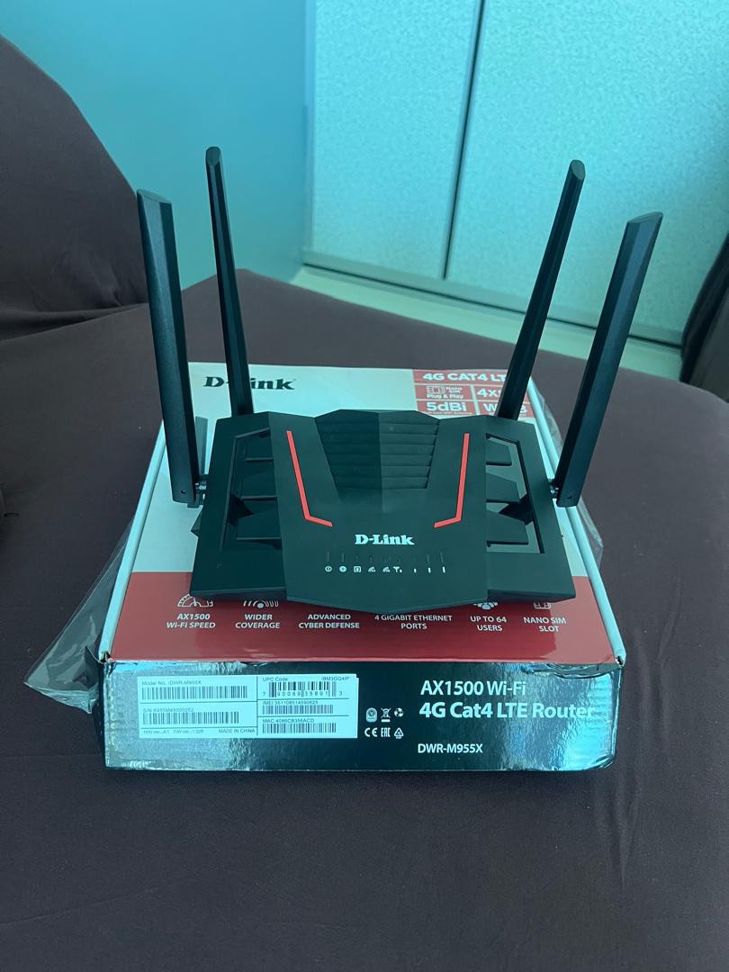 Dlink DWR-M955X AX1500 wifi unlimited, Computers & Tech, Parts ...