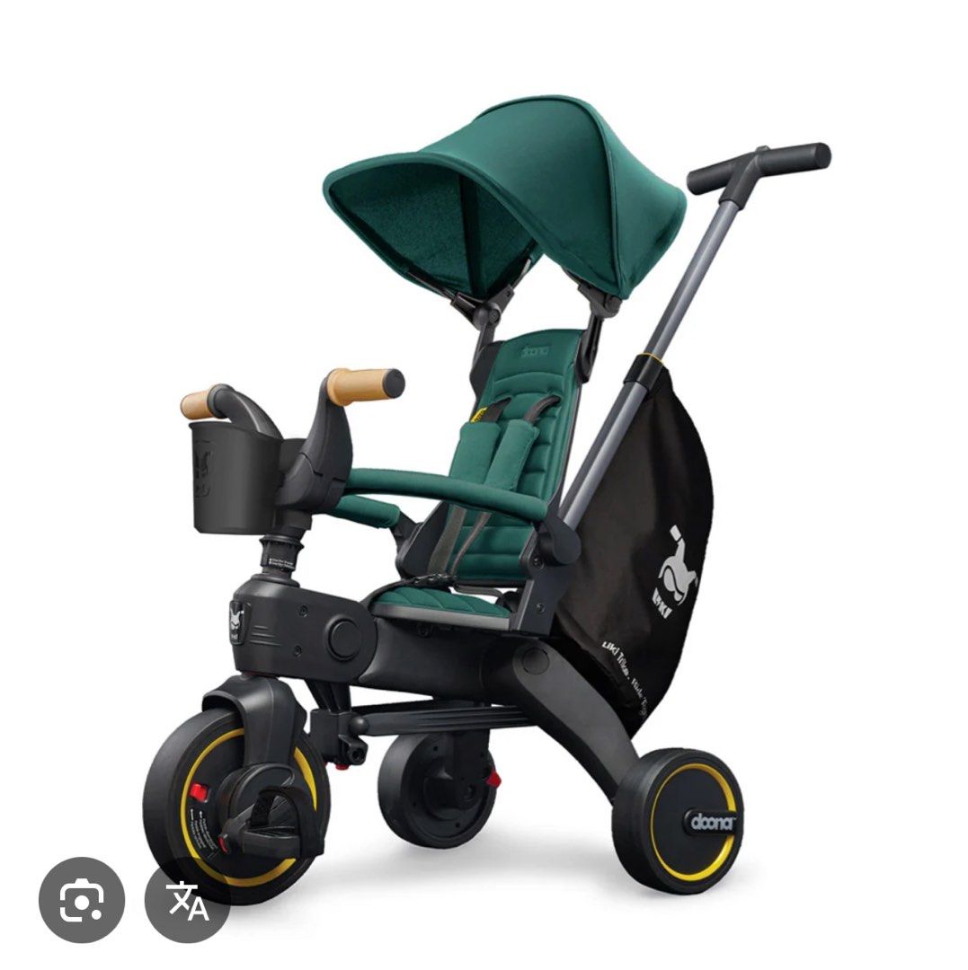 Doona S5 Liki Trike - Nitro Black / Racing Green, Babies & Kids, Going ...