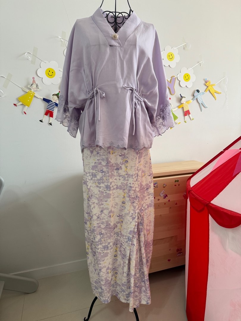 DPLKL MELATI KURUNG LILAC, Women's Fashion, Muslimah Fashion, Baju ...