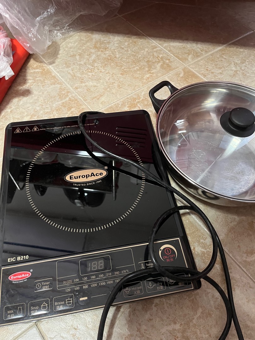 EuropAce Induction Cooker EIC B210, TV & Home Appliances, Kitchen ...