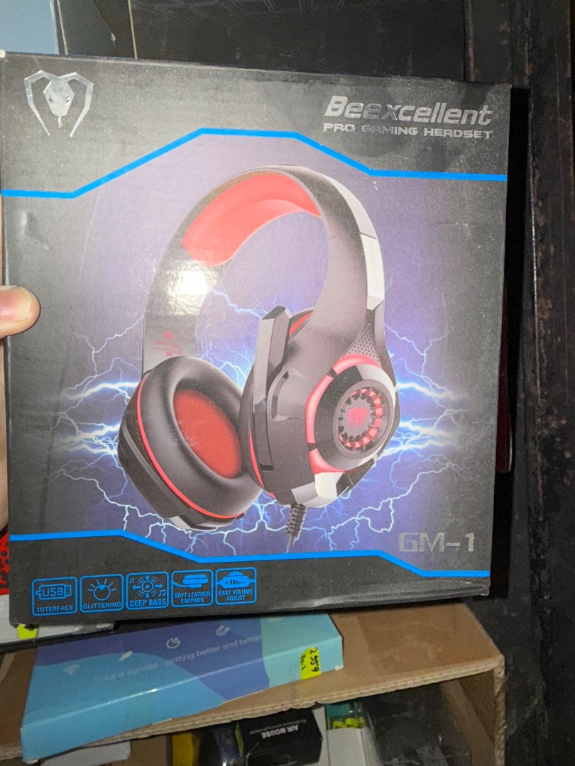 Gaming headset with mic and led assorted designs, Audio, Headphones ...