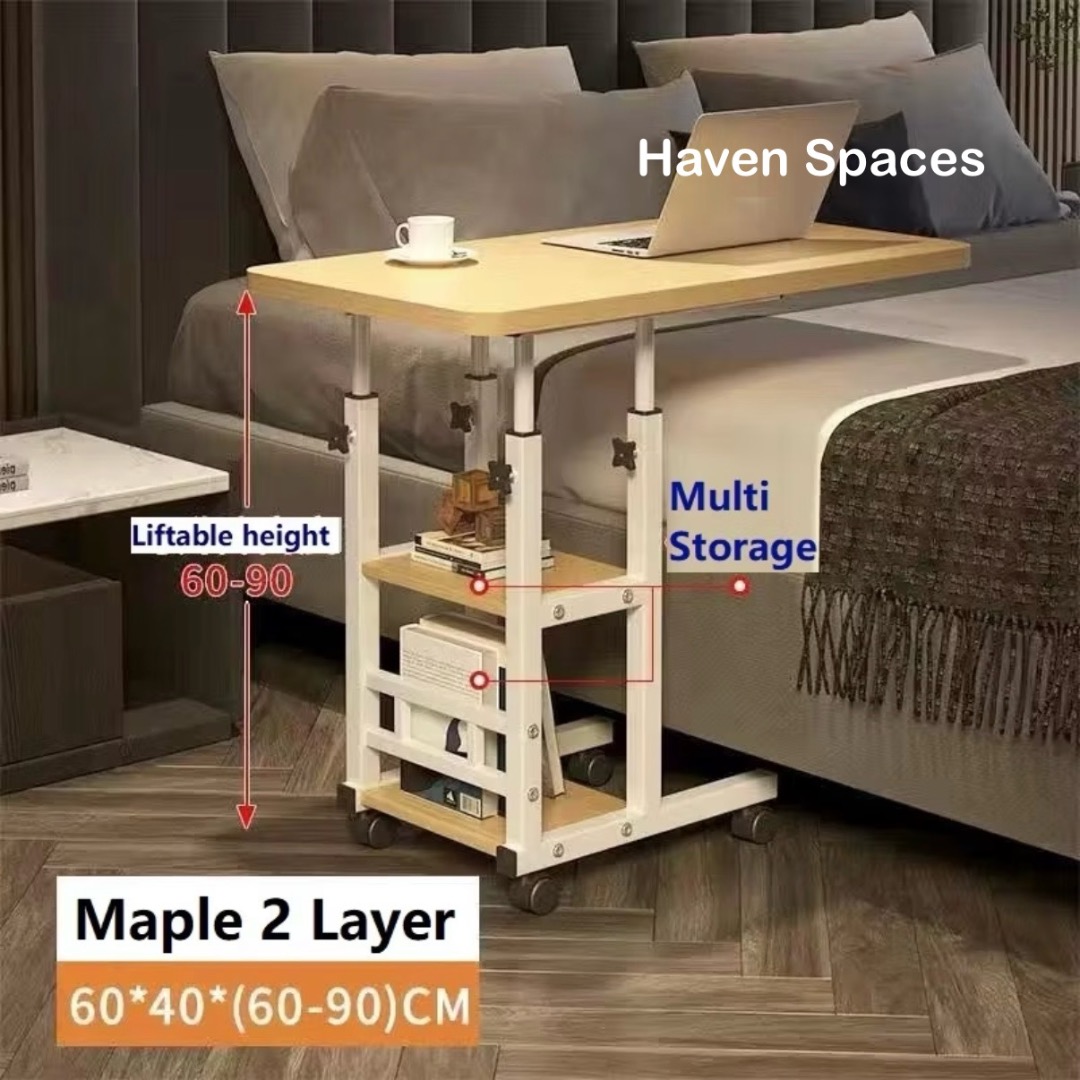 Height Adjustable Laptop Desk | Maple Laptop Table | Laptop Desk With ...