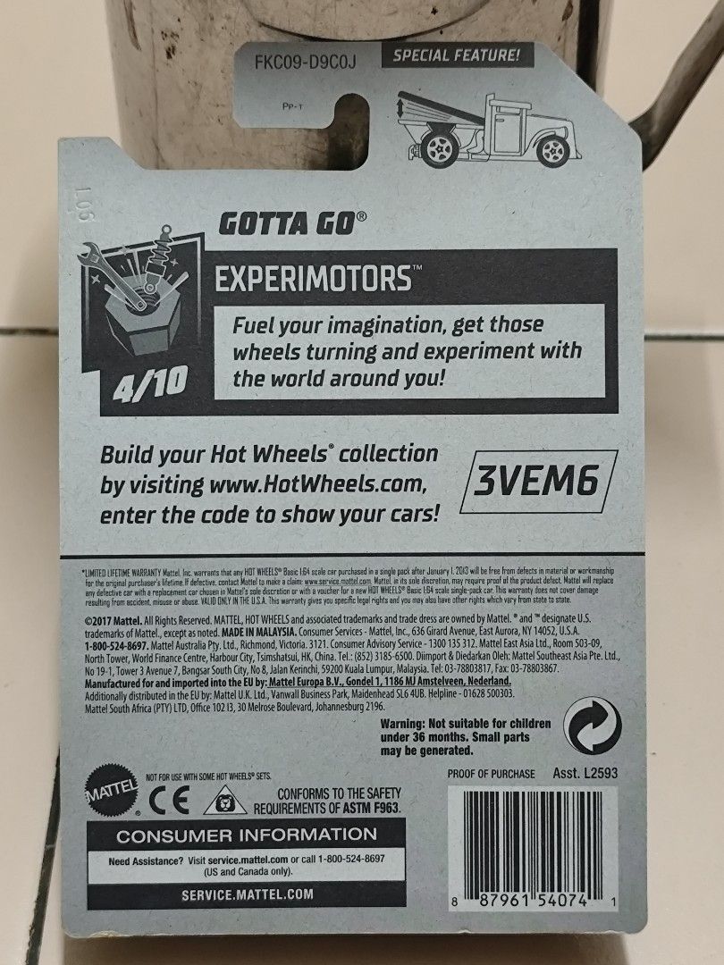 Hot Wheels Gotta Go Jamban Kroger Exclusive HW Experimotors 2018 ...