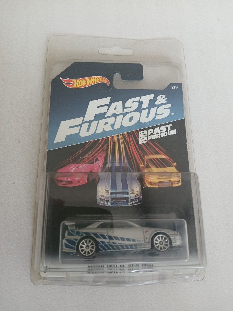 Hotwheels - Lot GTR R34 2F2F, Hobbies & Toys, Toys & Games on Carousell