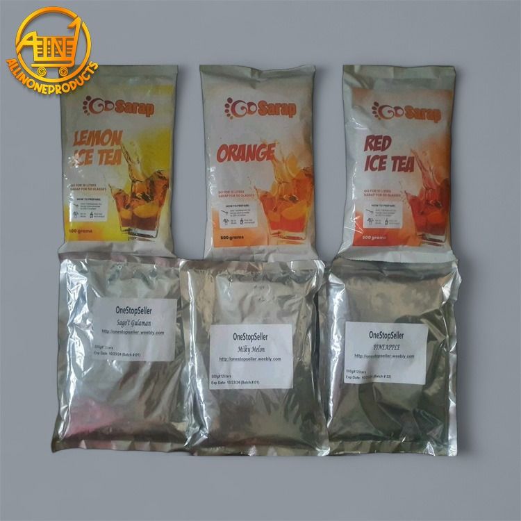 House blend Lemon Iced Tea & Red Iced Tea & Blue Lemonade Juice Powder ...