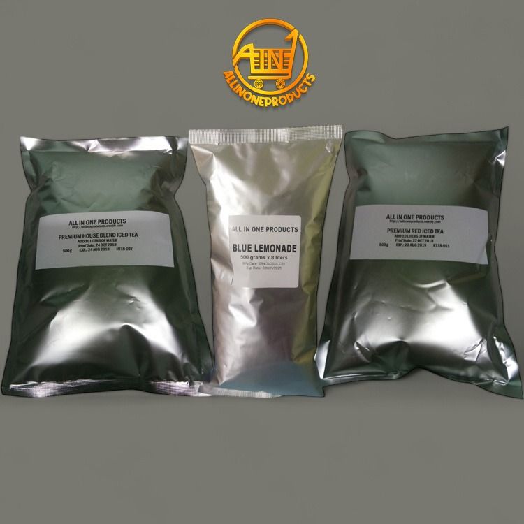 House blend Lemon Iced Tea & Red Iced Tea & Blue Lemonade Juice Powder ...