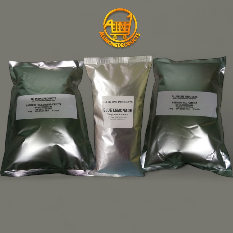 House blend Lemon Iced Tea & Red Iced Tea & Blue Lemonade Juice Powder ...