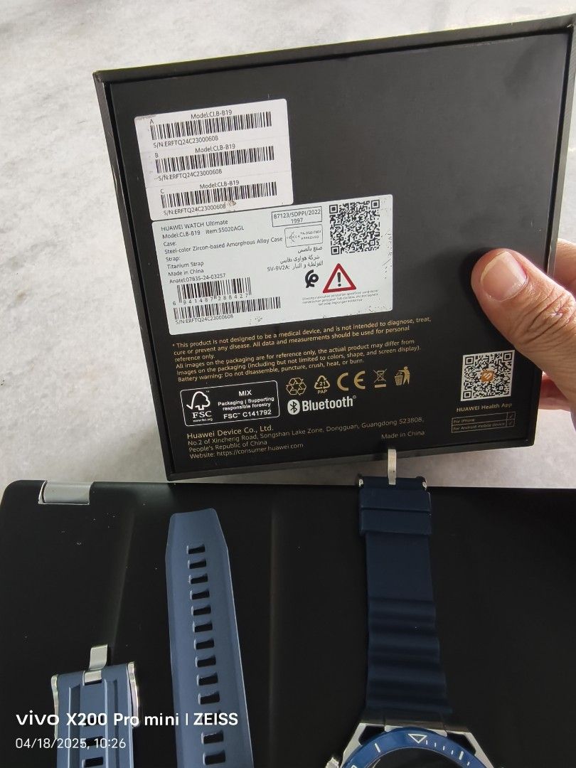 Huawei Watch Ultimate Blue, Men's Fashion, Watches & Accessories ...