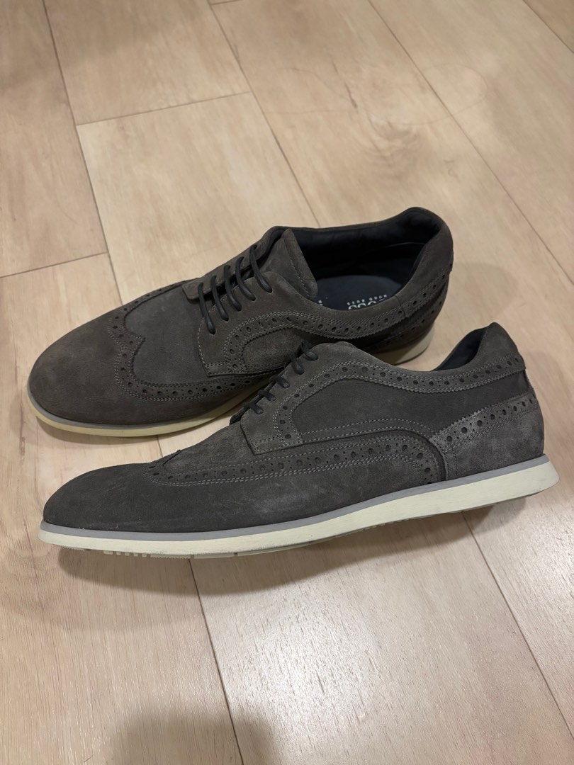 Hugo Boss Suede shoes, Luxury, Sneakers & Footwear on Carousell