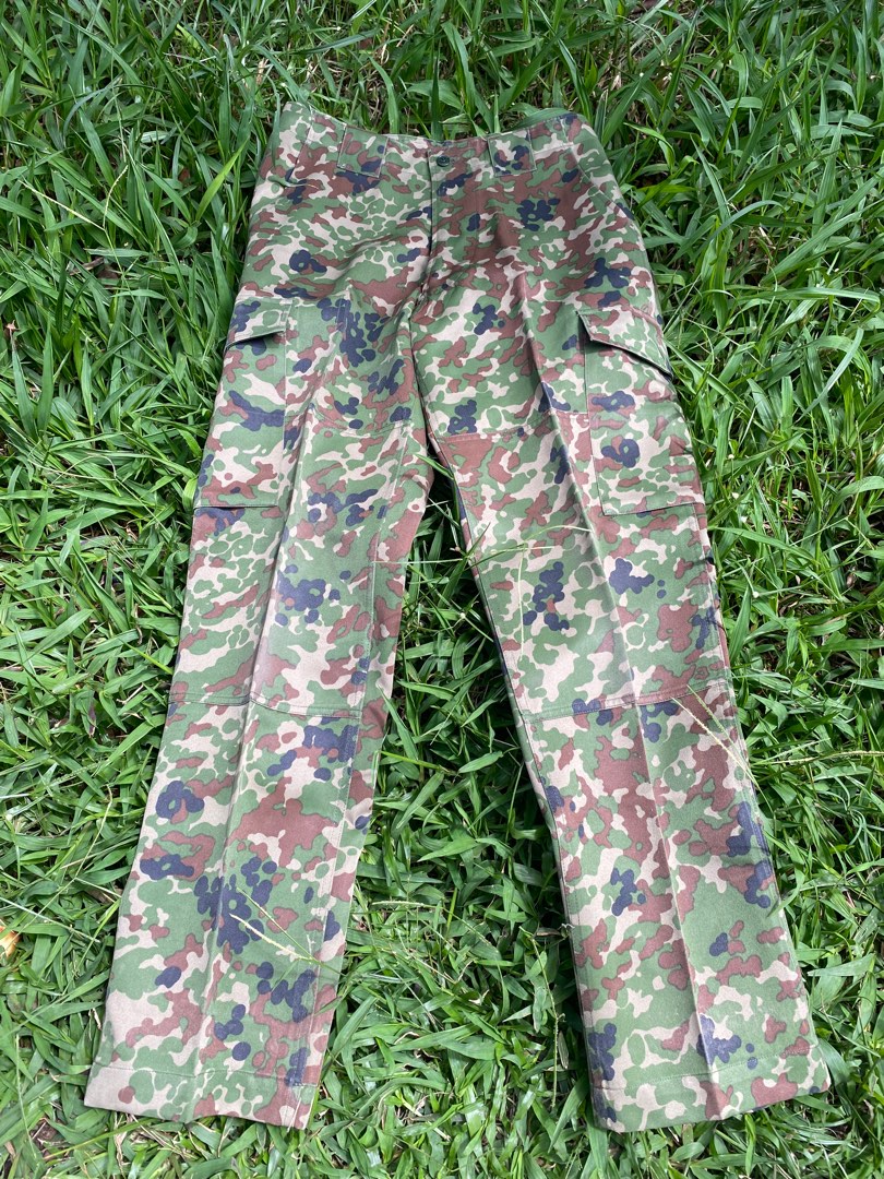 JGSDF Japanese Flecktarn Camou Jietai/Type 2 Cargo Trousers, Men's ...