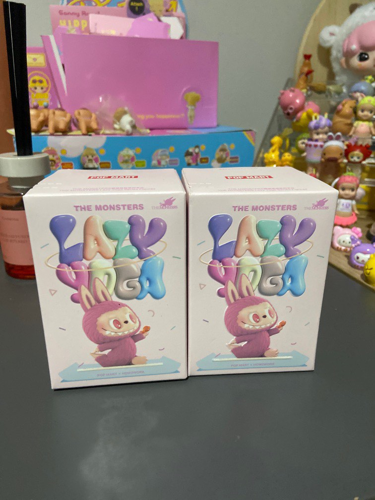 ORI LABUBU LAZY YOGA FIGURE, Toys & Collectibles, Mainan di Carousell
