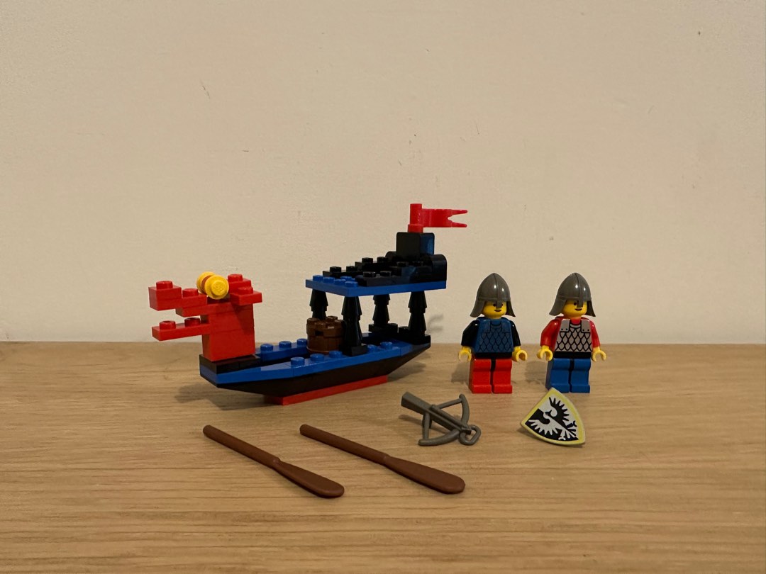 Lego 6018 Castle Black Falcons Battle Dragon 城堡 黑鷹軍 戰船, 興趣及遊戲, 玩具 & 遊戲類 ...