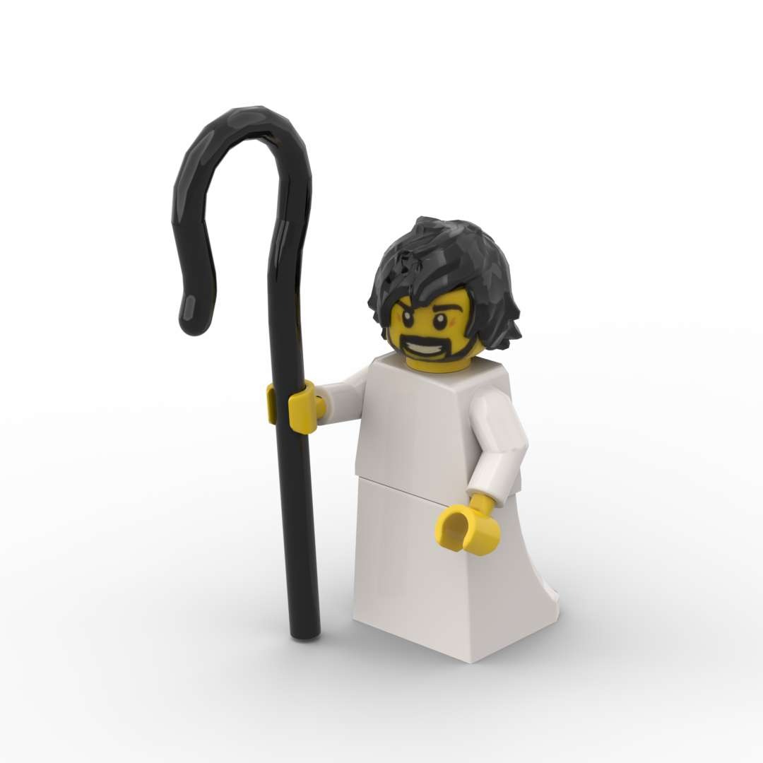 Lego Jesus Christ Minifigure Minifig Black Hair Genuine Authentic Parts ...