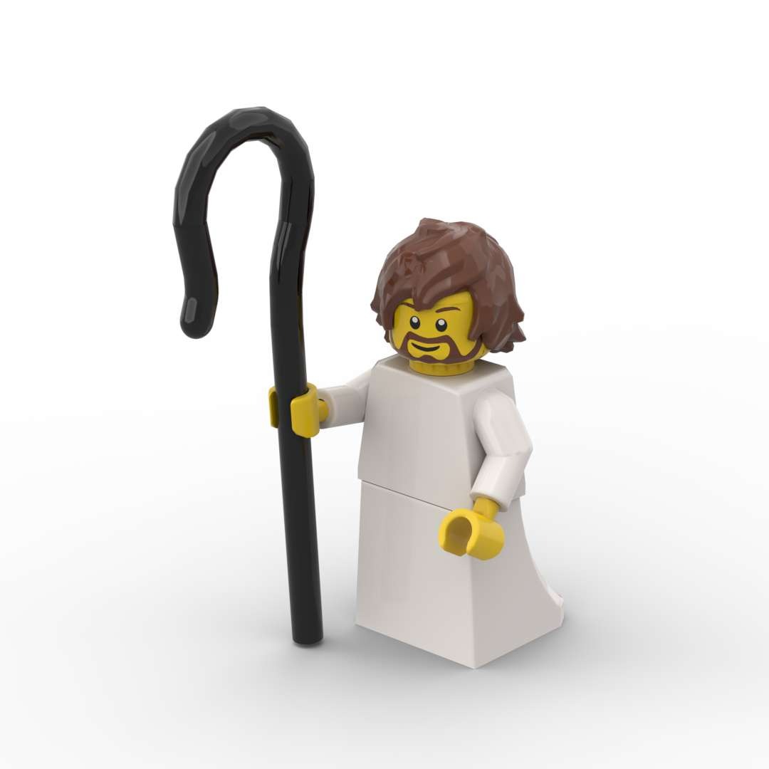 Lego Jesus Christ Minifigure Minifig Brown Hair Genuine Authentic Parts ...