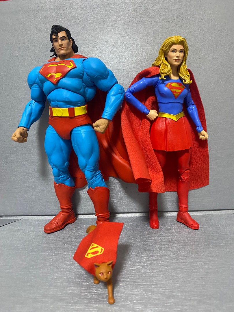 McFarlane Superman, Supergirl And Streaky Set, Hobbies & Toys, Toys ...