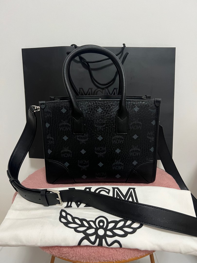MCM Munchen Small Tote Vicetos with Sling, Luxury, Bags & Wallets on ...