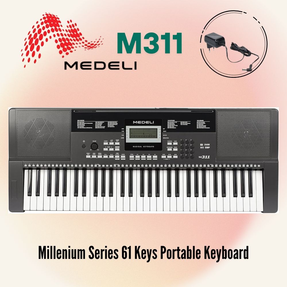 Medeli M311 Millenium Series 61 Keys Portable Keyboard, Hobbies & Toys, Music & Media, Musical ...