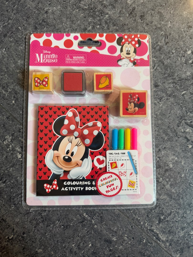 Minnie mouse stampers (chop) and coloring book, Hobbies & Toys, Toys ...